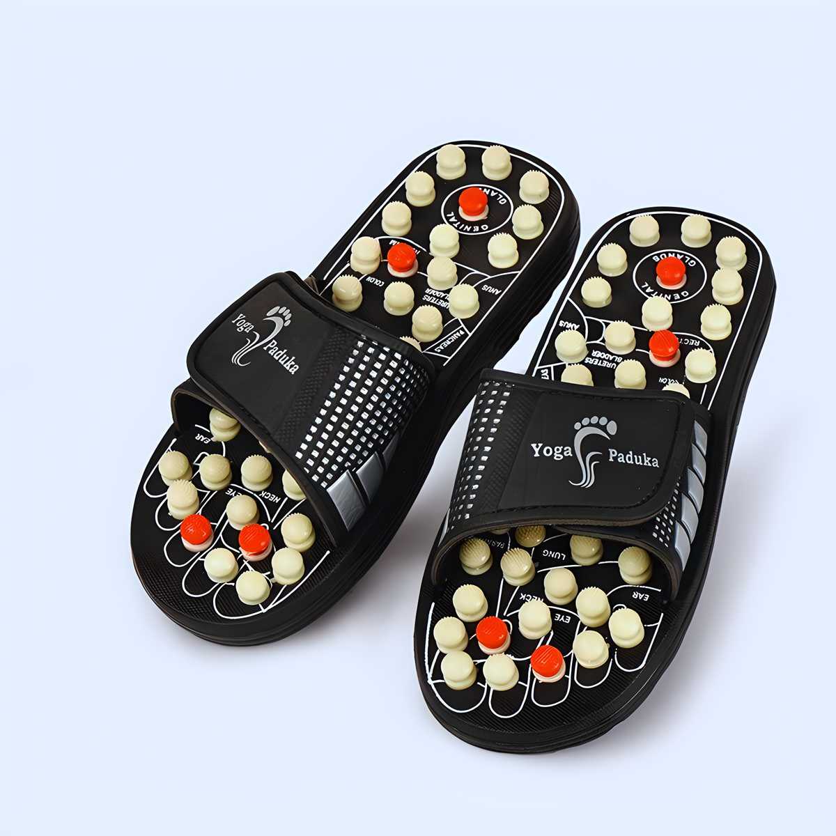 Acupressure and Magnetic Therapy Paduka Slippers for Full Body Blood C ...